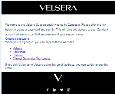 How to create a Velsera support account – Velsera