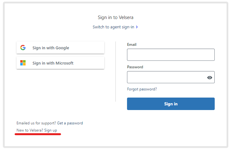 How to create a Velsera support account – Velsera